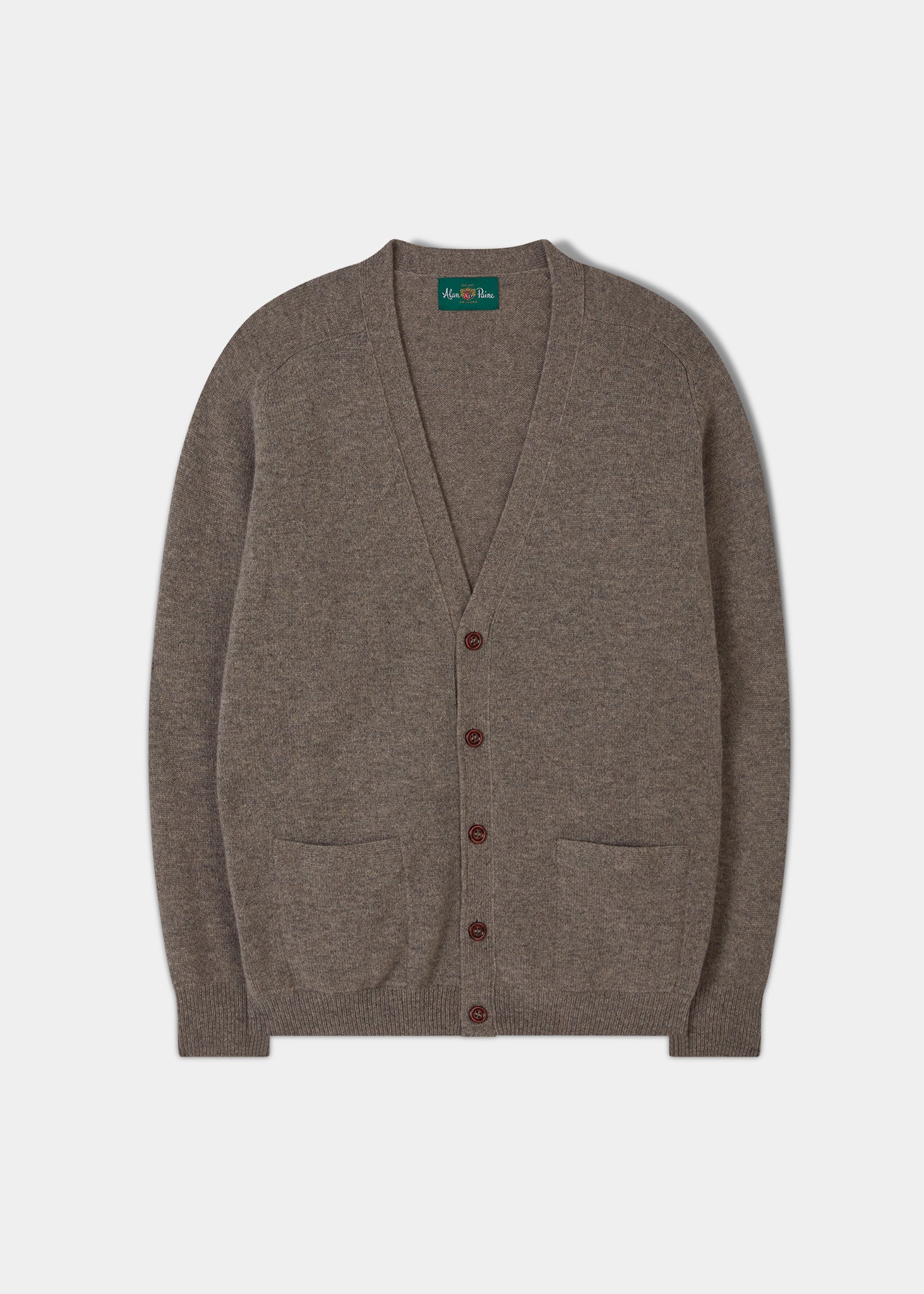 Cornwall Men's Lambswool Cardigan in Vole – Alan Paine